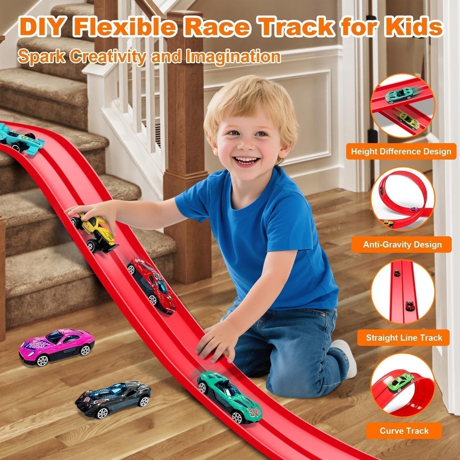 🎁Early Christmas Hot Sale 49% OFF🎅DIY Flexible Racing Track Toy ...